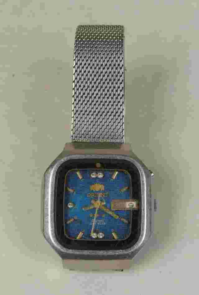 Orient Crystal 3 Star 21J Automatic 46941 Arabic Day/Date Vintage TV ...